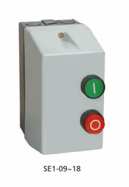 18A 3 Phase Start Stop Switch SE1 220V 380V Plastic Silver Copper