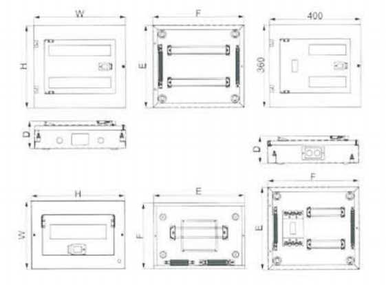 MCCB Electrical DB Box 10 Way 14 Way 18 Ways 22 Way Din Rail Type