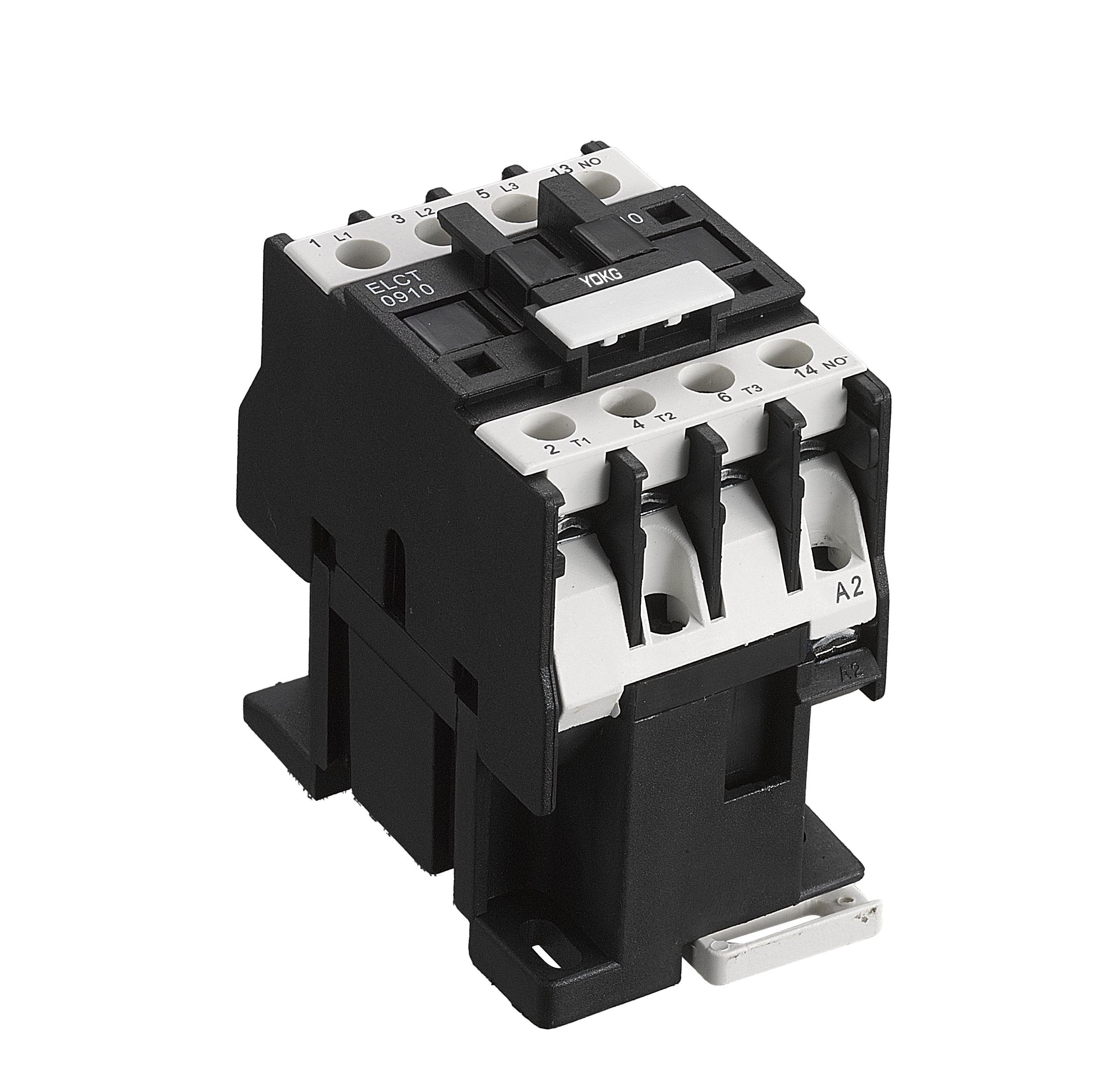 3 Poles 3 Phase 9A Silver Point Overload Contactor NO NC 230V ...